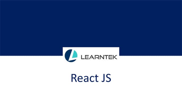 React js Online Training | PPT React js Online Training | PPT