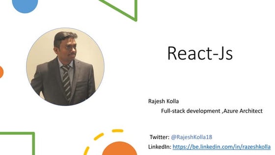 Presentation On An Introduction To Reactjs Pptx Web Development Internet