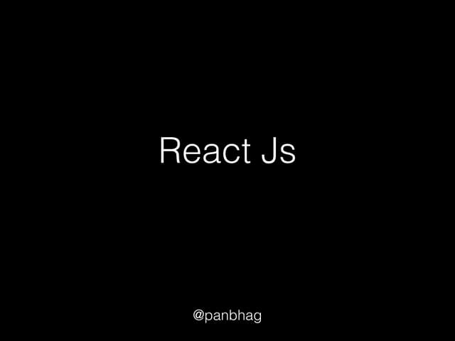 Reactjs Workshop Ppt