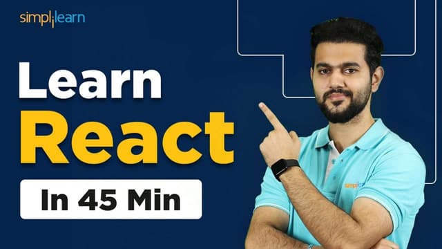 React Tutorial For Beginners Learn React Js In 45 Minutes Reactjs 3960