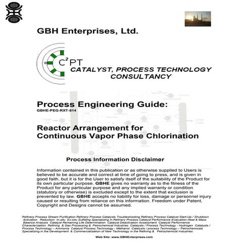 Reactor Arrangement for Continuous Vapor Phase Chlorination | PDF
