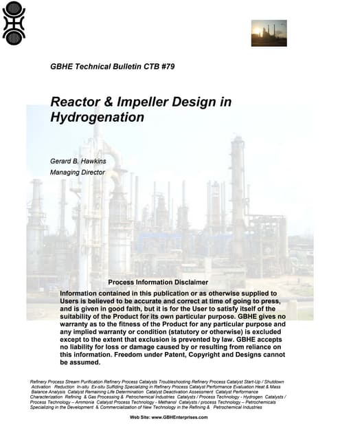 Hydrogenation Reactor Design Considerations | PDF