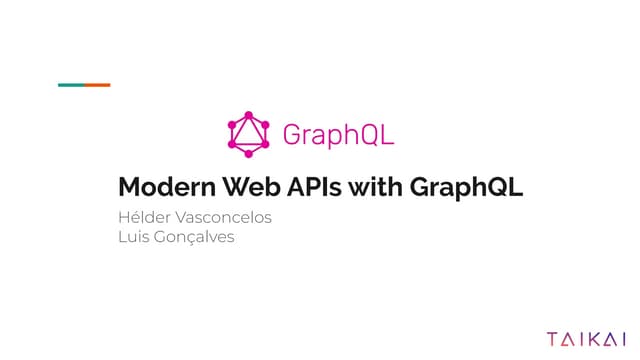 Modern Apis With Graphql Ppt
