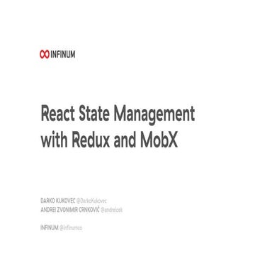 React State Management With Redux And Mobx Ppt