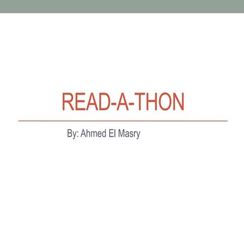 Read a-thon | PPTX