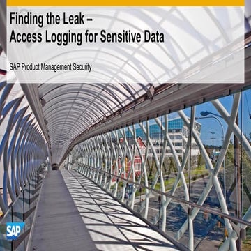 Read Access Logging (RAL) for SAP NetWeaver Overview | PDF