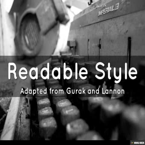 Readable Style | PPT