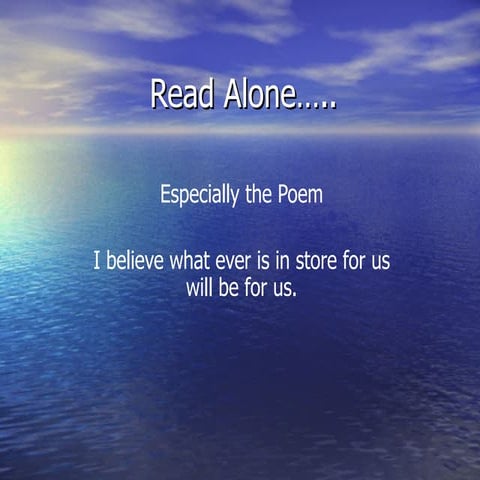 Read alone | PPT