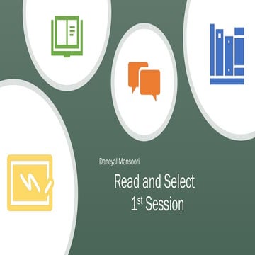 Read and Select- 1st session.pptxjhfkhkg | PPTX