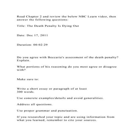 Read Chapter 2 and review the below NBC Learn video, then answer the.docx
