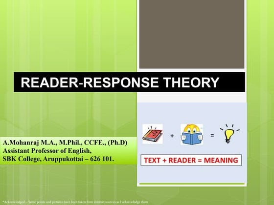 Reader response | PPT