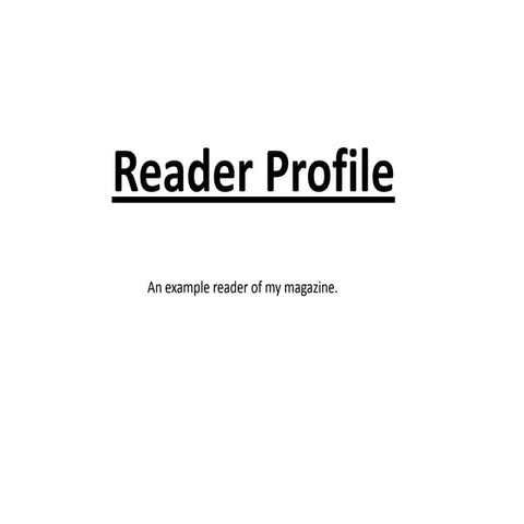 Reader profile | PPTX