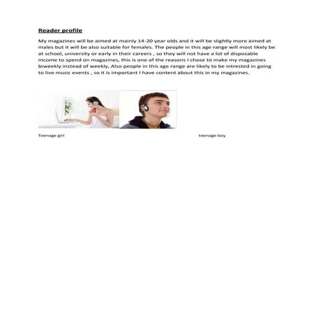 Reader profile | DOCX | Parenting Teens | Parenting