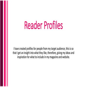 Reader profiles | PPTX