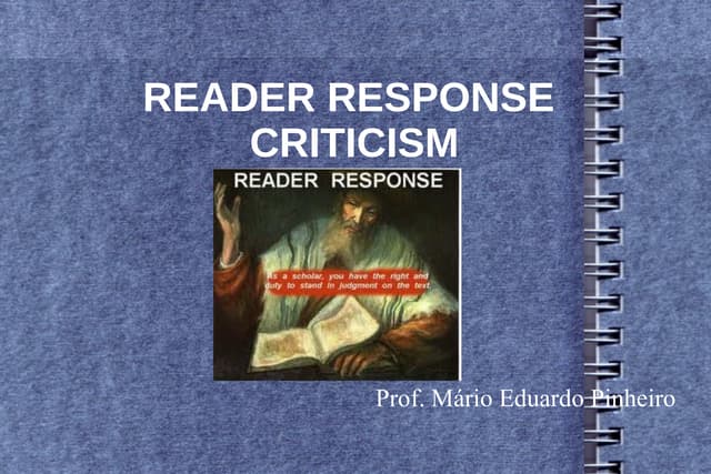 Reader response theory | PPTX