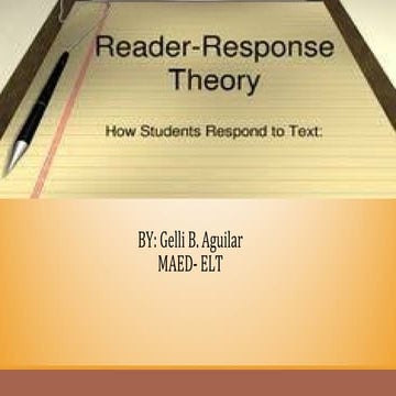 Transactional Reader‑response theory | PPT