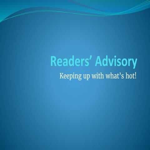 Librarians choice - Melanie Mutch and Megan Tolnay | PPTX
