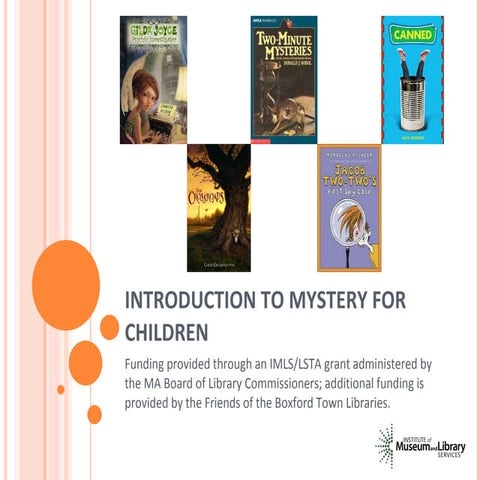Mystery Reader's Advisory for Youth | PPT