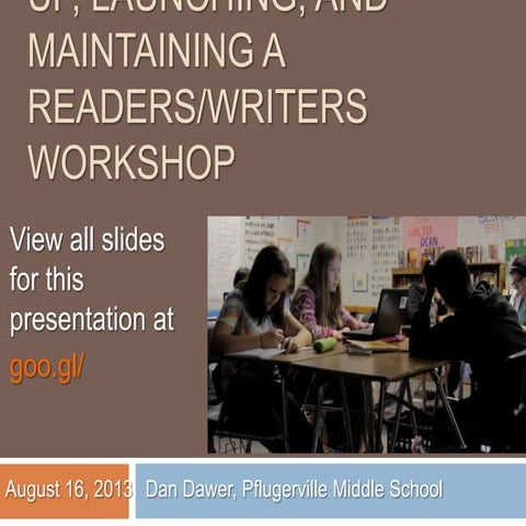 Readers writers workshop | PPTX