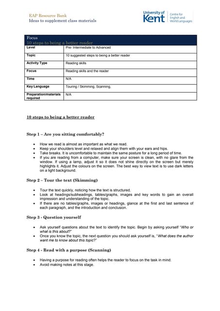 Reading Strategies Ppt | PPT