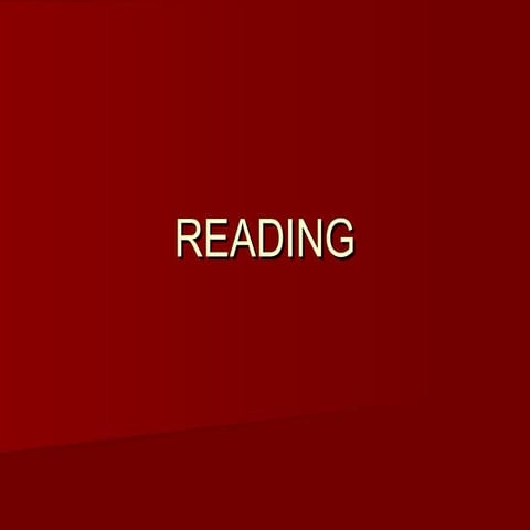 Reading | PPT