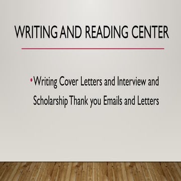 Reading-and-writng-center-cover-letter-i | PPT