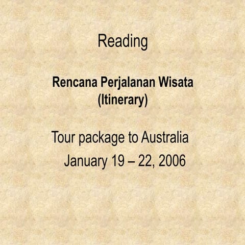 reading-itinerary.ppt | Free Download
