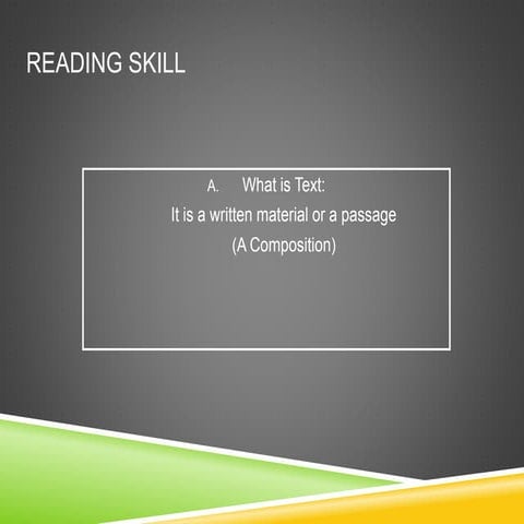 Reading skill1 | PPTX