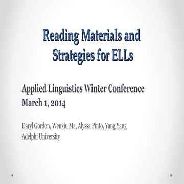 Reading workshop | PPT | Education