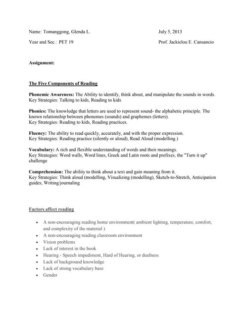 Reading Approach | PPTX