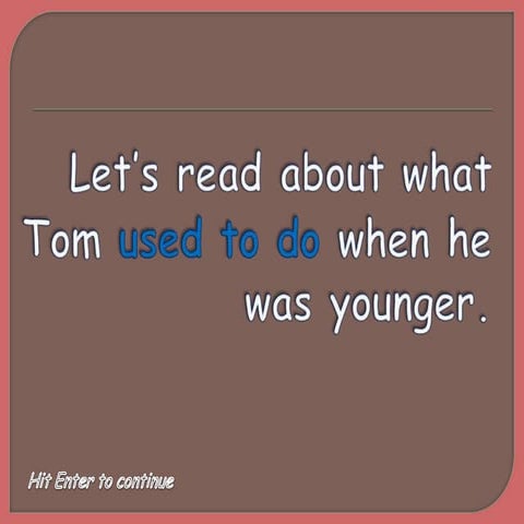Reading about Tom | PPSX