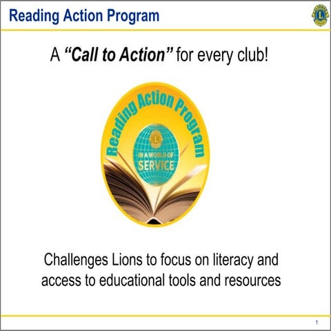 The Reading Action Program | PPTX