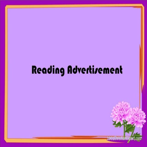 Reading ads | PDF