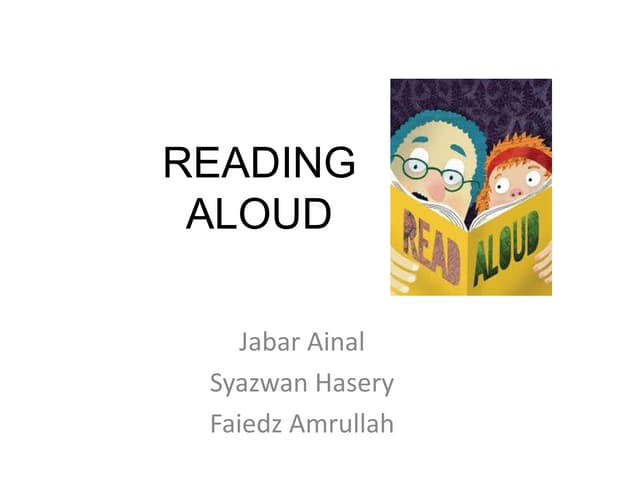 Importance of reading (powerpoint) finished one | PPTX