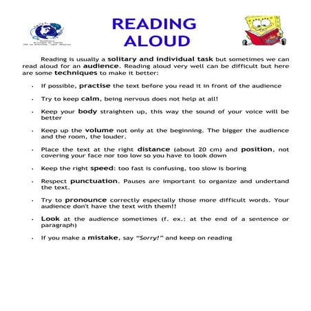 Reading aloud techniques | PDF
