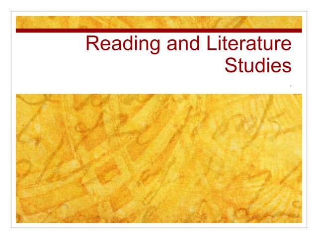 Reader response theory | PPTX