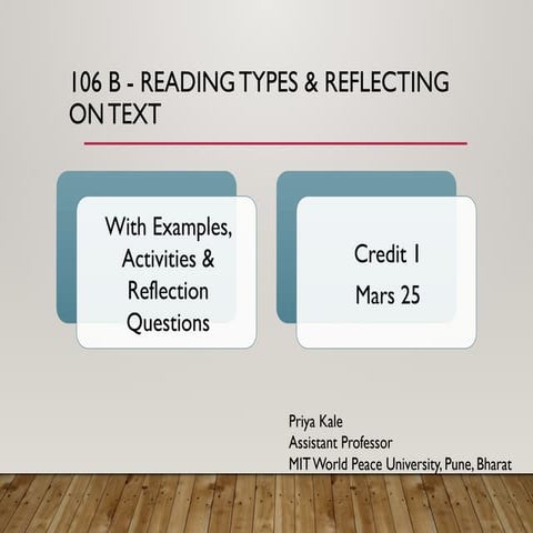 Reading and Reflecting on Text for BEd students.pptx