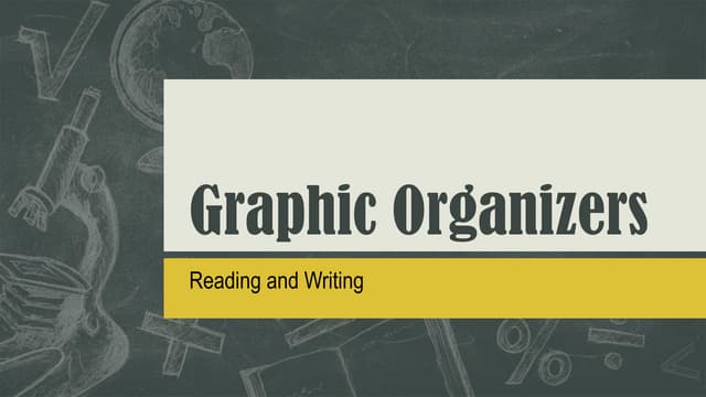 Types of graphic organizers | PPTX