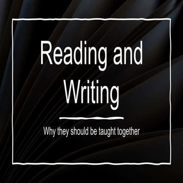 Reading and writing presentation | PPTX