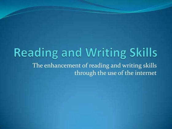 Reading and Writing Connections | PPTX