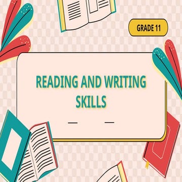 READING AND WRITING SKILLS -PART 1.pptx. | PPTX