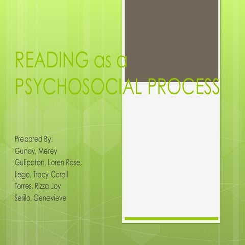 5 stages of reading process | PPTX