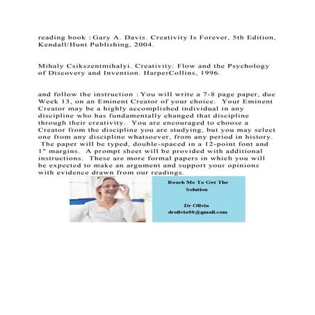 reading book：Gary A. Davis. Creativity Is Forever, 5th Edition, Kend.docx