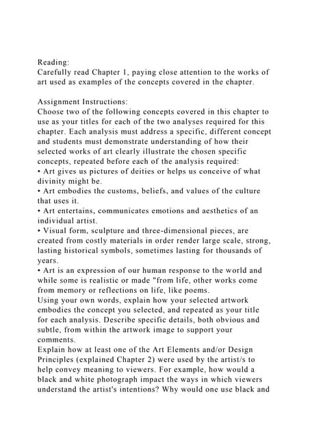 Components of an Art Critique_Contemporary Phi. Arts | PPT