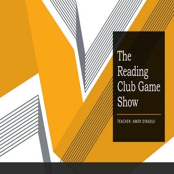 Reading Club Game Show-Reading club Game show.pptx