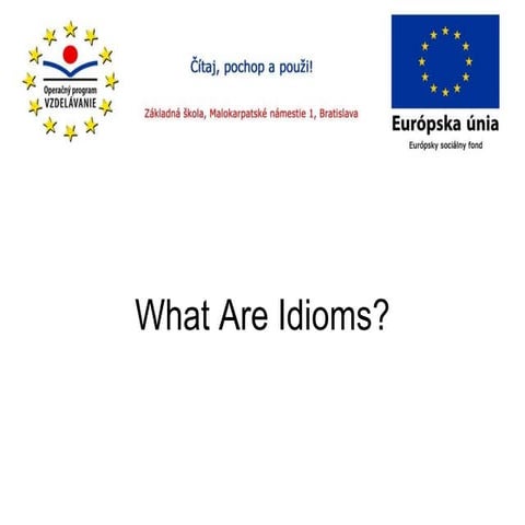 Idioms | PPT