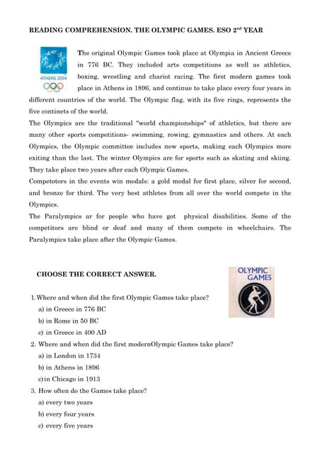 Olympic games presentation | PPT