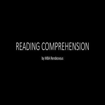 Reading comprehension | PPT