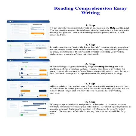 Reading Comprehension Essay Writing | PDF