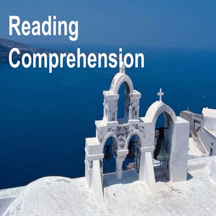 Reading Comprehension slides To read clearly | PPT